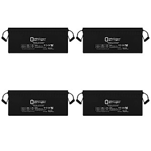 Mighty Max Battery 12V 200Ah 4D Battery Replacement for MK 8A4D / 8G4D / 8G8D - 4 Pack