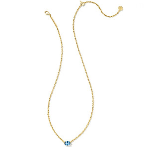 Kendra Scott Cailin 14k Gold-Plated Pendant Necklace in Blue Violet Crystal, Fashion Jewelry for Women