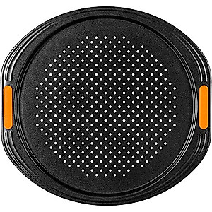 Le Creuset Toughened Non-Stick Bakeware Pizza Pan, Black