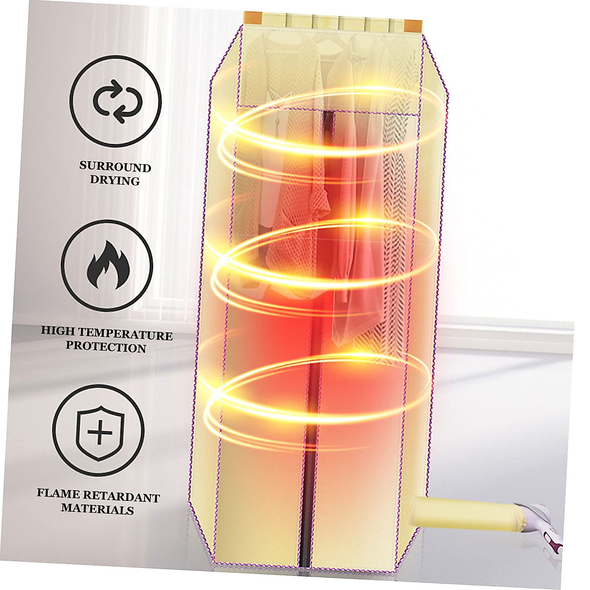 Portable Drying Machine 1pc Dry Clothes Bag Folding Clothes Electric Clothes Dryer Clothes Drying Rack Outdoor Portable Tumble Dryer Portable Drying Machine All-round Dryer Wild