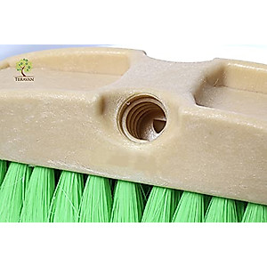 Teravan Green Obround Very Soft Flow Through Brush for Washing Vehicles and Boats (8 Inch)
