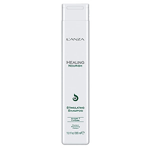 L'ANZA Healing Nourish Stimulating Shampoo, Encourages Healthy Hair Growth While Eliminating Dead Skin Cells, Sebum, Residue & DHT, for a Healthy and Fresh Hair and Scalp (10.1 Fl Oz)