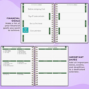 Clever Fox Budget Planner – Coiled Budget Book with Colorful Pages, Monthly Financial Planner, Budgeting Organizer & Expense Tracker Notebook, Finance Journal, 8.5x9.5″ Hardcover – Purple