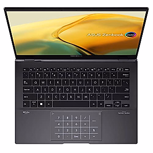 ASUS ZenBook Pro 14 OLED UM3402 14" QHD+ Touchscreen (AMD Ryzen 7-5825U, 16GB RAM, 1TB SSD, 8-Core (Beats i7-1165G7)) Business Laptop, Backlit, Fingerprint, 19 Hr Battery, IST SD Card, Win 11 Pro