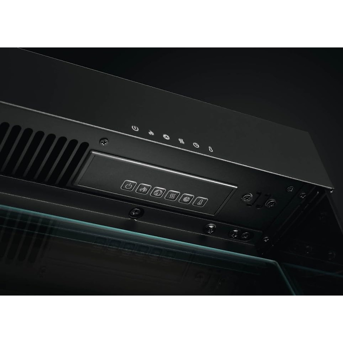 Napoleon Trivista Pictura 60 3-Sided Electric Linear Fireplace - Built-in Design - Multi-Color Flames with Large Crystal Cubes and Natural Looking Birch Logs - NEFL60H-3SV