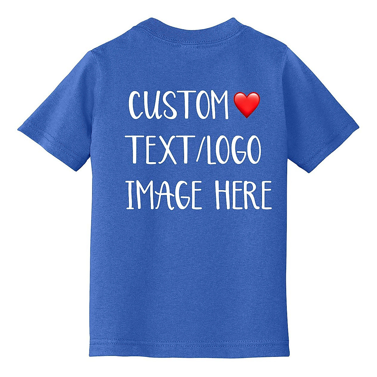 INK STITCH Toddler Custom T-Shirts Design Your Own Tees for Toddler - Royal (4T)