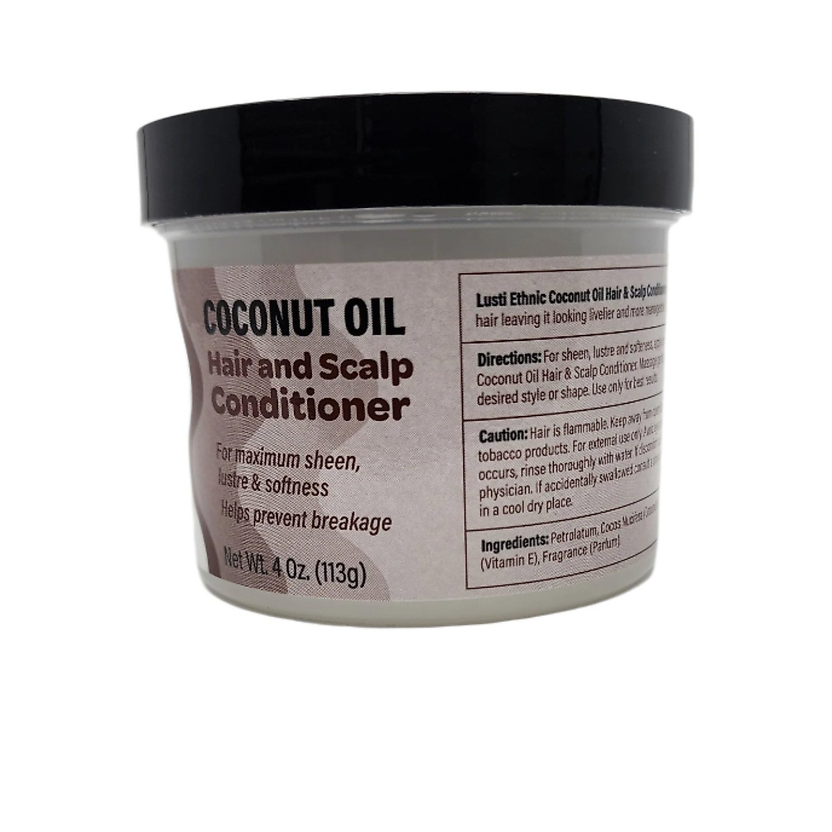 Lusti Coconut Oil Hair & Scalp Conditioner for Maximum Sheen, 4 Fl. oz