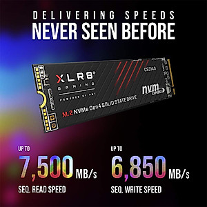 PNY M280CS3140-4TB-RB XLR8 M.2 NVMe Gen4 x4 Internal Solid State Drive (SSD)
