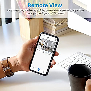Hidden Camera Clock, 1080P WiFi Streaming Spy Camera with Night Vision Sits in Small Desk Alarm Clock, 120° View Angle Nanny Cam with Remote View, Motion Detection Alert, Video Recording (2.4G Only)