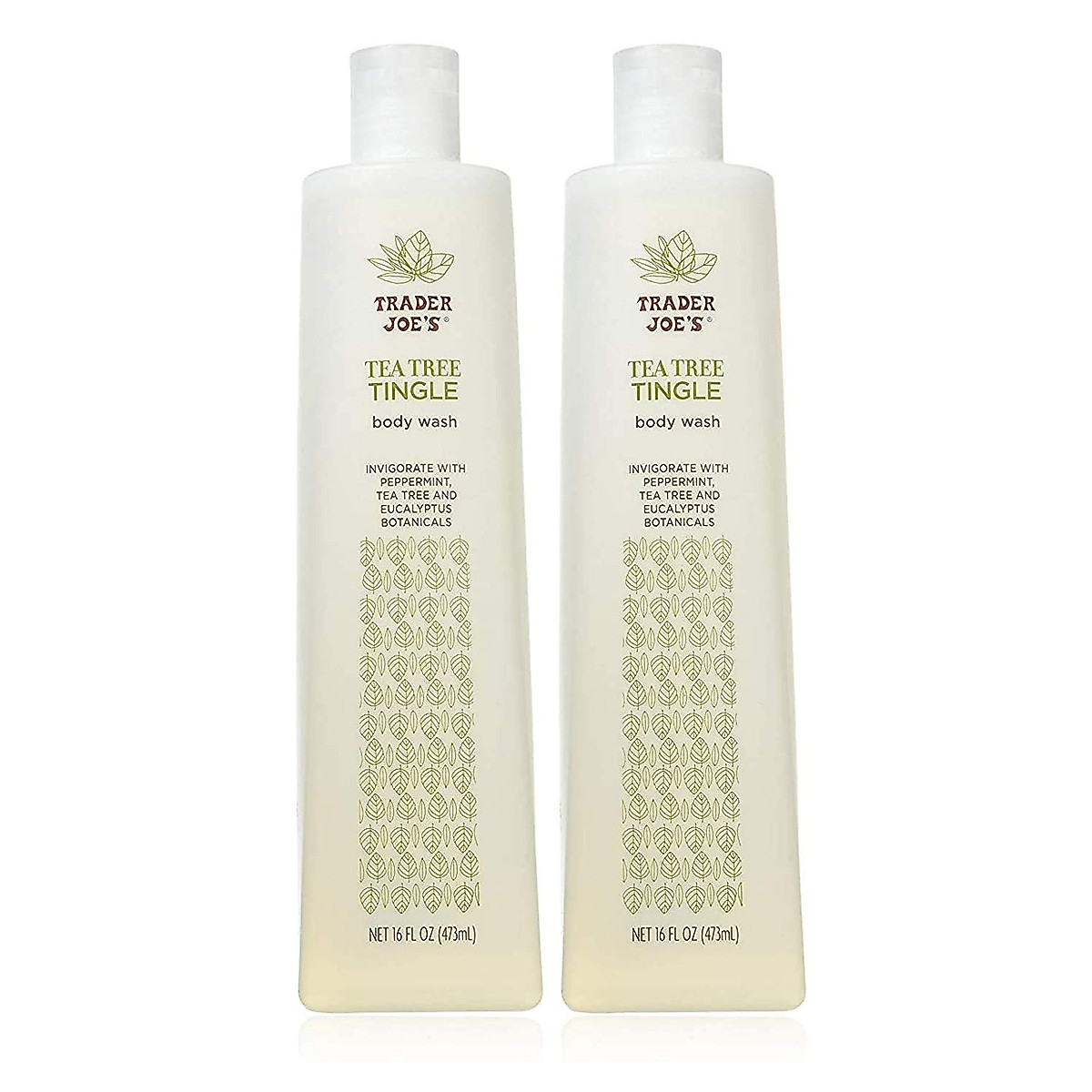 Trader Joe's 2 Packs Tea Tree Tingle Body Wash with Peppermint and Eucalyptus - Cruelty-free