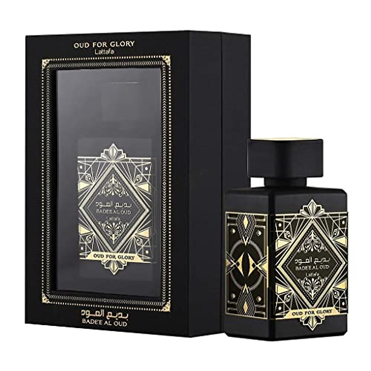 Lattafa Perfumes Bade'e Al Oud for Glory & Amethyst EDP - Eau de Parfum 100ml(3.4oz) | Saffron, Lavender, Nutmeg, Musk, Patchouli, Rose, Jasmine & Bergamot
