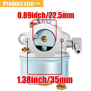 QAZAKY 640298 Carburetor Compatible with Tecumseh OH195SA 5.5HP OHSK70 7HP 4-Cycle Snowblower 2-Stage Craftsman Toro 38571 38575 38576 38577 CCR 6053 Snowthrower Ariens 932036 932504 ST524 50-666