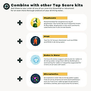 Advanced Spring Water Test Kit | Full Tap Score Report | EPA Certified Drinking Water Labs | #1 Best Home Water Test 2021-24 NYT Wirecutter | 100% Unbiased