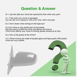 SCITOO Side View Mirror Driver Side Mirror Compatible with 2006 2007 2008 2009 2010 For Hyundai Sonata HY1320149 Power Adjustment Heating