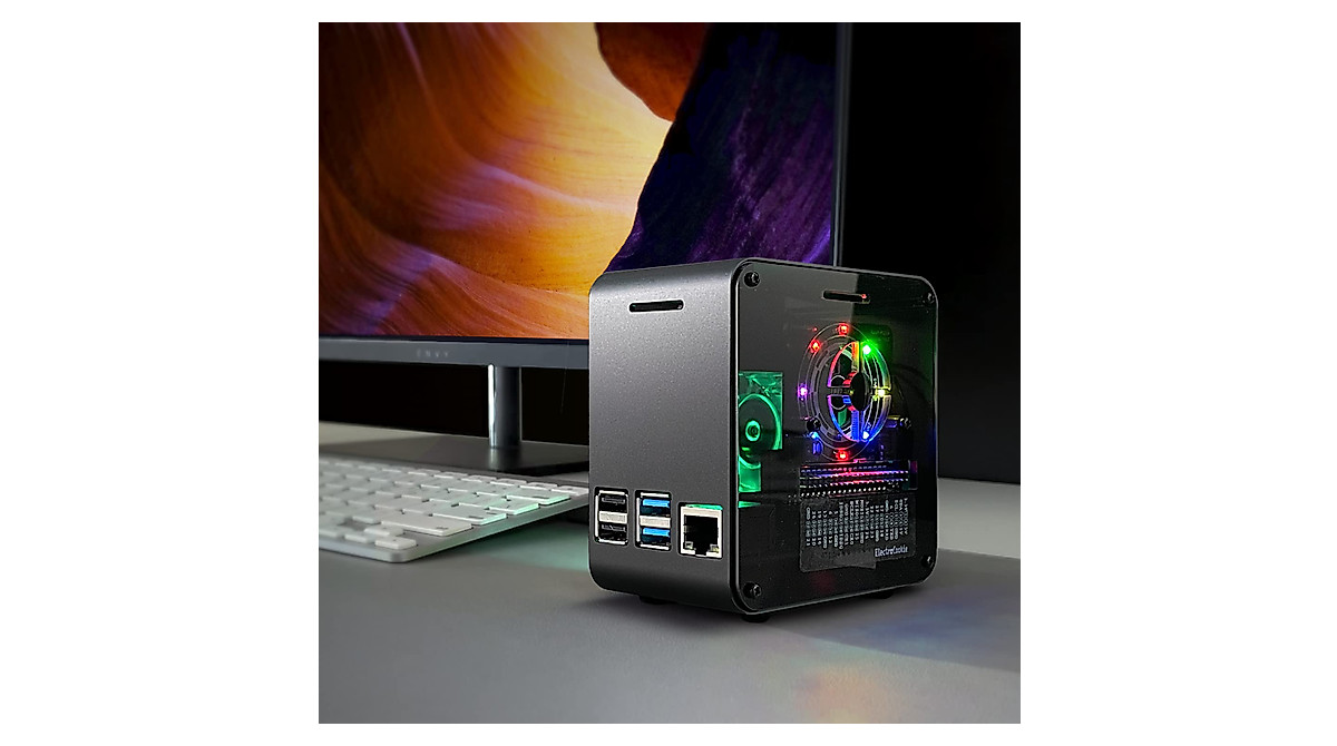 ElectroCookie Raspberry Pi 4 Case with RGB Light