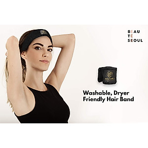 BEAUT'E SEOUL Hood Hair dryer with Headband that Reduces Heat Around Ears and Neck, Portable Hair Steamer for Natural Hair