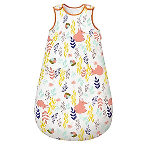 Mosebears Sleep Sack Baby Wearable Blanket with 2-Way Zipper,2.5 TOG Cotton Sleep Sack Unisex (Red Fox, 18-24 Months)