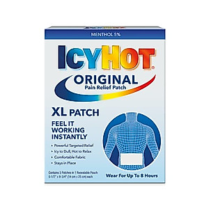 Icy Hot Original XL Pain Relief Patch (3 Count) for Back and Large Areas