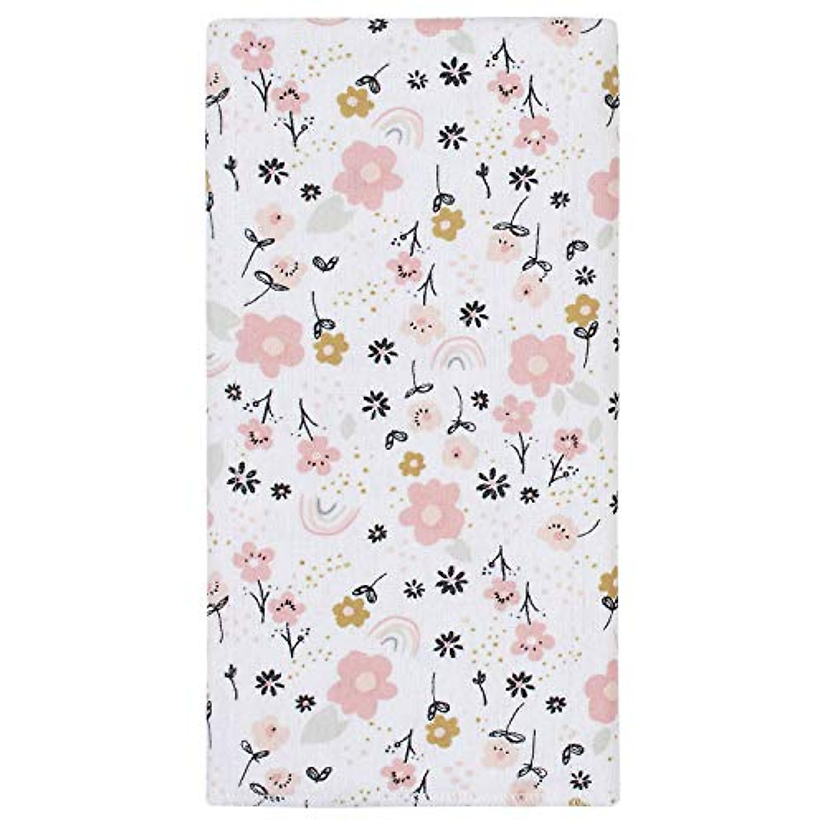 Gerber Unisex-Baby 8-Pack Flannel Burp Cloths, Bear White, One Size