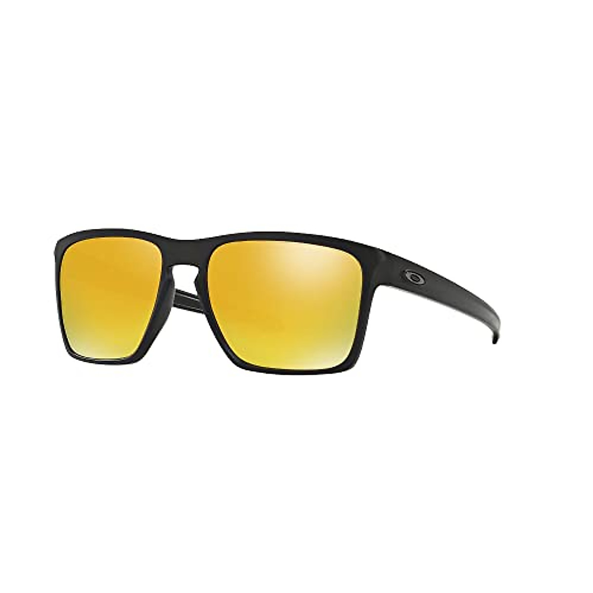 Oakley Men's OO9341 Sliver XL Rectangular Sunglasses, Matte Black/24K Iridium, 57 mm