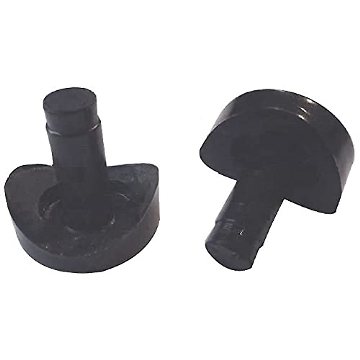 16 New 3/4" Coved Stem Bumper Glide Patio Outdoor Chair 1/4" Hole Black 728