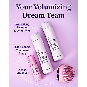 Detangling Hair Comb for Women - 2-Sided Gentle Styling Comb With Wide and Fine Teeth - Conditioning and Detangling Comb for Thin, Thick, Curly, Straight, and All Other Womens Hair Types by Keranique