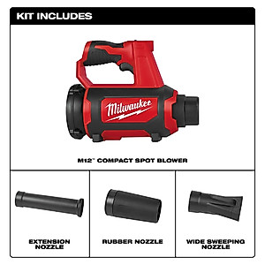 Milwaukee 0852-20 M12 Lithium-Ion Cordless Compact Spot Blower (Tool Only)