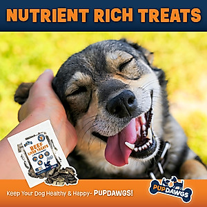 PUPDAWGS Hickory Smoked Flavor Beef Liver Treats, 1lb - All-Natural Dehydrated Dog Treats - Nutritious Training Treats for Dogs Made in USA