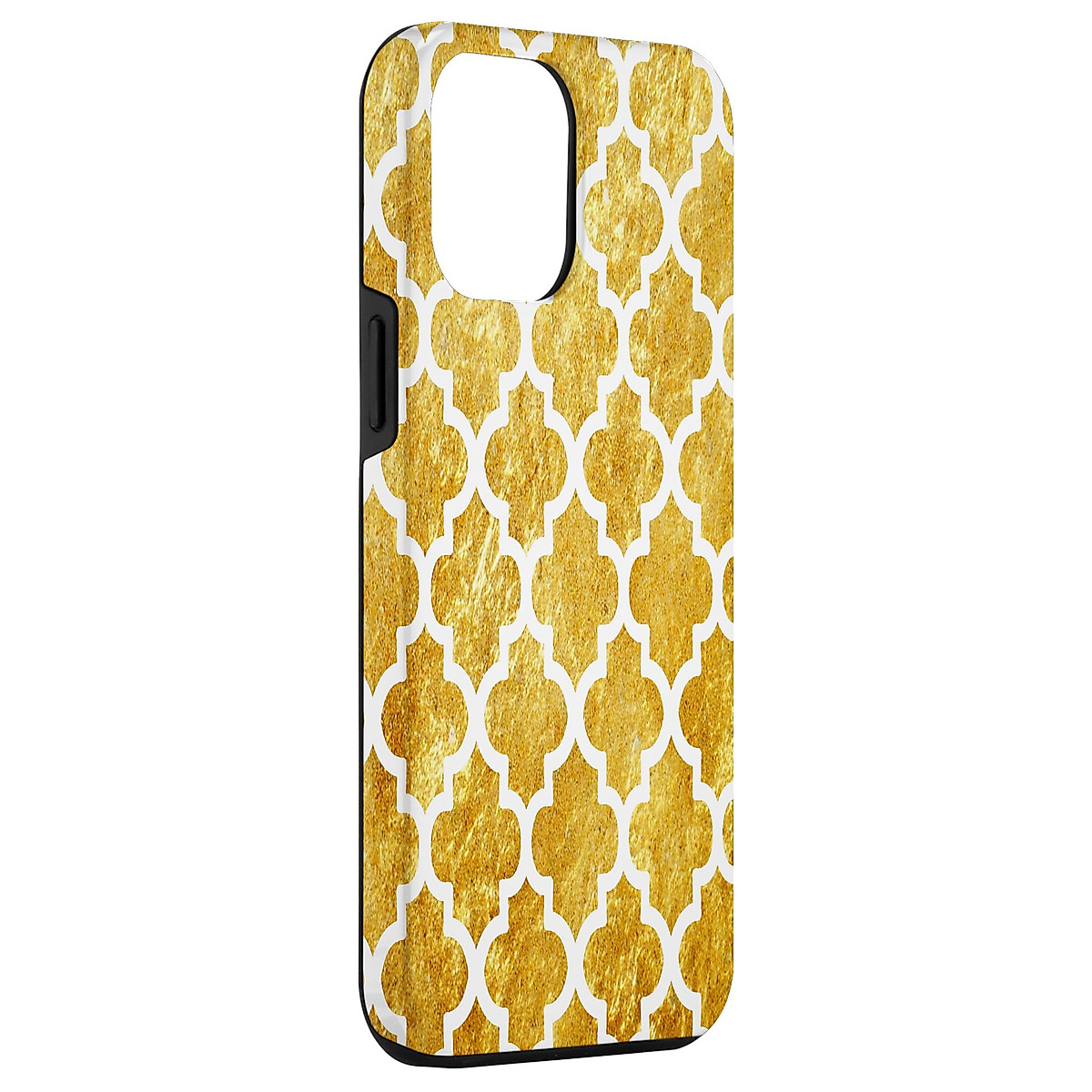 iPhone 13 Pro Max Quatrefoil Pattern White Case