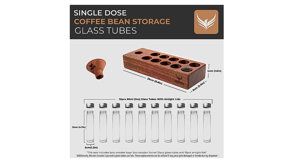 Store Coffee Fresh with KNODOS Single Dose Tubes