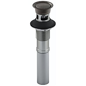 Kohler K-7124-A-2BZ Pop-Up Clicker Drain with Overflow, Oil Rubbed Bronze