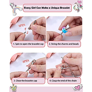 Advent Calendar 2023 Girls Unicorn Charm Bracelets Making Kit, 24 Days of Christmas Advent Calendars for Teens Kids Age 4-12, Unicorns Gifts for Girls 4 5 6 7 8-10 Girl Craft Toys Countdown Calender.