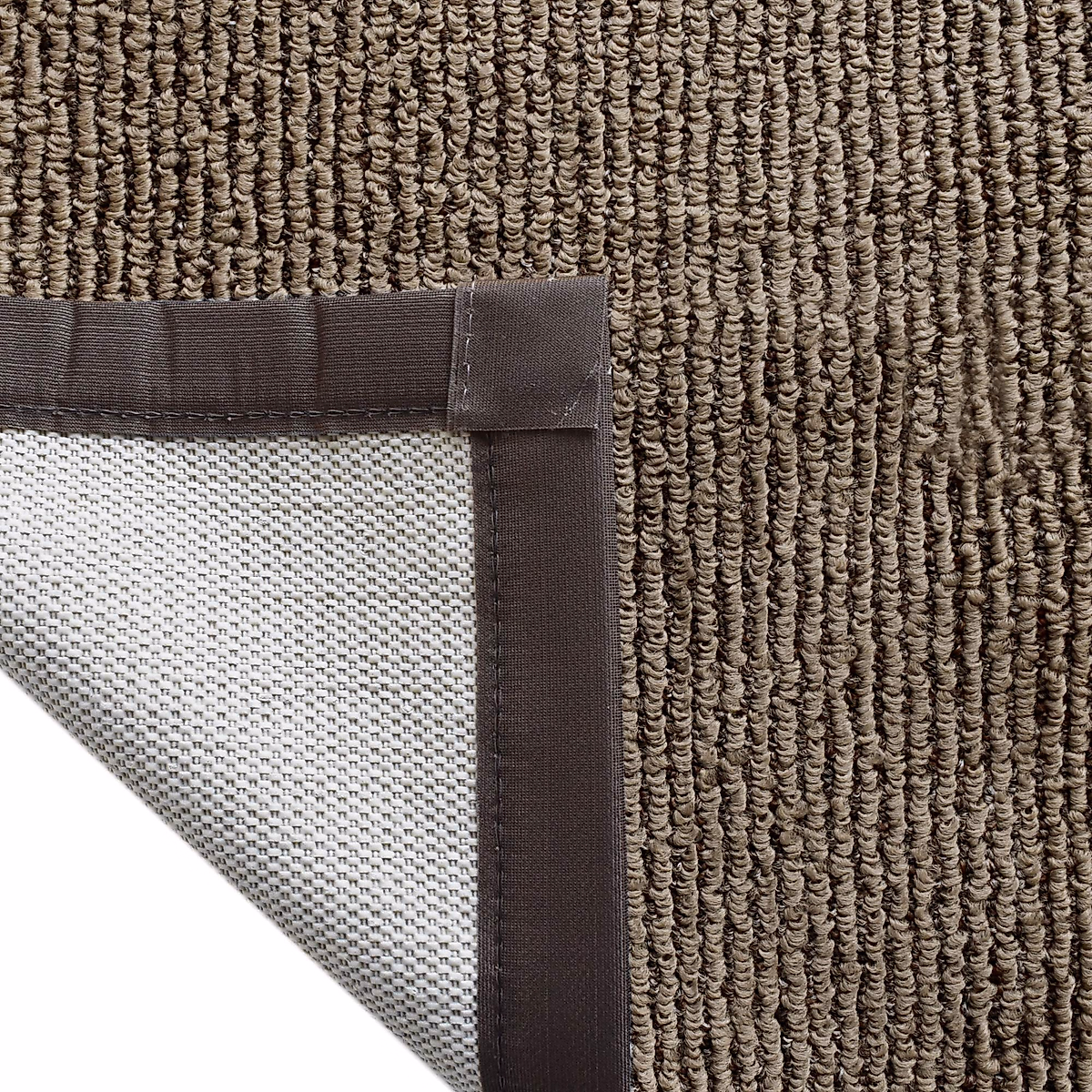 iCustomRug Synthetic Sisal Area Rug, Softer Than Natural Sisal Rug, Stain Resistant & Easy to Clean in Chocolate 8ft x 10ft
