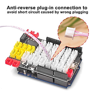 OSOYOO Starter Ultimate Bundle Kit for Arduino | Early STEM Education for Beginners | No Need breadboard | Includes XH2.54 Male Socket Expansion Board and sensors