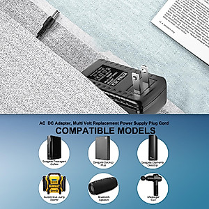 12V AC/DC Charger Power Cord Compatible for Seagate Freeagent Goflex, Backup Plus SRD0SD0, WD Western Digital, Elements Desktop, Fantom Drives, WD_Black D10, Avolusion PRO-5X External Hard Drive