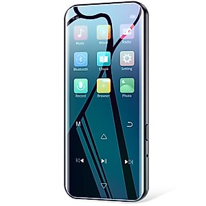 RUIZU 32GB HiFi Lossless MP3 Player with Bluetooth 5.0, DSD High Resolution Digital Audio Player, High-Res Portable Music Player with 2.8 inch Full Touch Screen, Support up to 512GB Micro SD Card