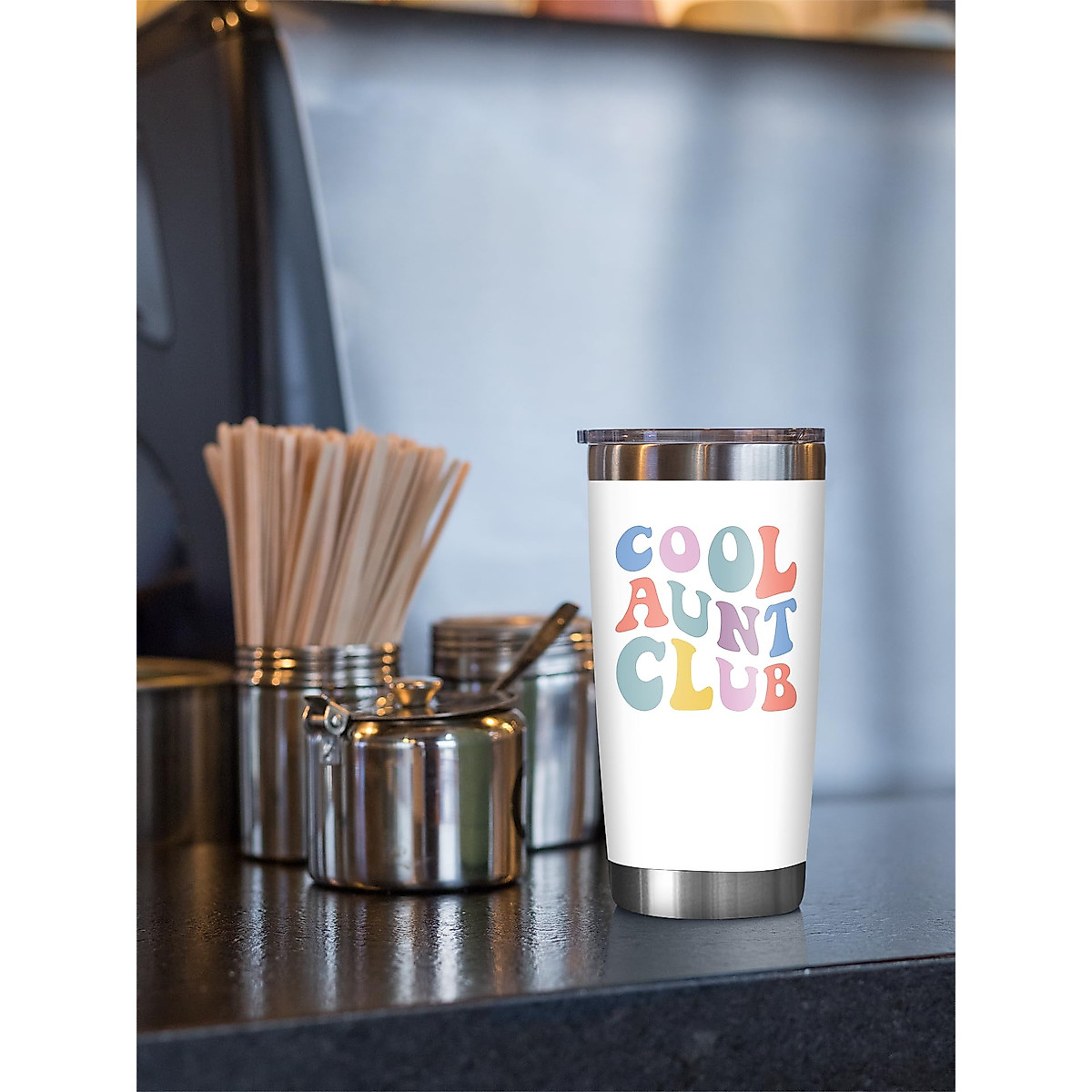 NewEleven Mothers Day Gifts For Aunt From Niece, Nephew - Cool Gifts For Aunt, New Aunt, Auntie, Sister - Aunt Birthday Gift, Aunt Announcement, Promoted To Aunt, Best Aunt Ever - 20 Oz Tumbler