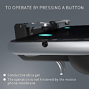 Newseego Mobile Game Controllers, iOS & Android Controller, Aim Trigger Fire Buttons L1R1 Shooter Sensitive Joystick, Portable Controller Gamepad with Triggers (Latest Upgraded Version)