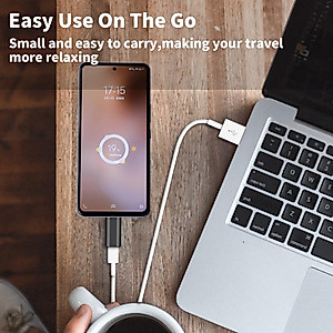 ACMEMATION for Lightning Female to USB C Male Adapter - 4 Pack 3.0 USB Type C Charger Connector Compatible with iPhone 15/15 Pro/15 Pro Max/15 Plus iPad Air Google Pixel Charging Data Transmission