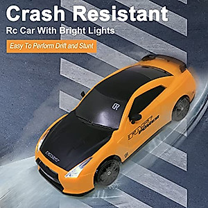 Desdoni RC Drift Car 2.4GHz 1:24 Scale 4WD High Speed Remote Control Cars Vehicle with LED Lights Batteries and Drifting Tires Racing Sport Toy Cars for Adults Boys Girls Kids Gift…