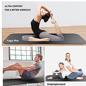 EVEME Extra Large Yoga Mat 96" x 32" x 1/4 inch, Workout mats for home gym,Exercise mats for home workout,Yoga mat thick large wide,Large exercise mats for home gym,Fitness equipment mat (96" x 32")
