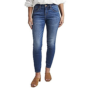 JAG Jeans Women's Cecilia Mid Rise Skinny Jeans, Thorne Blue EDB316, 0