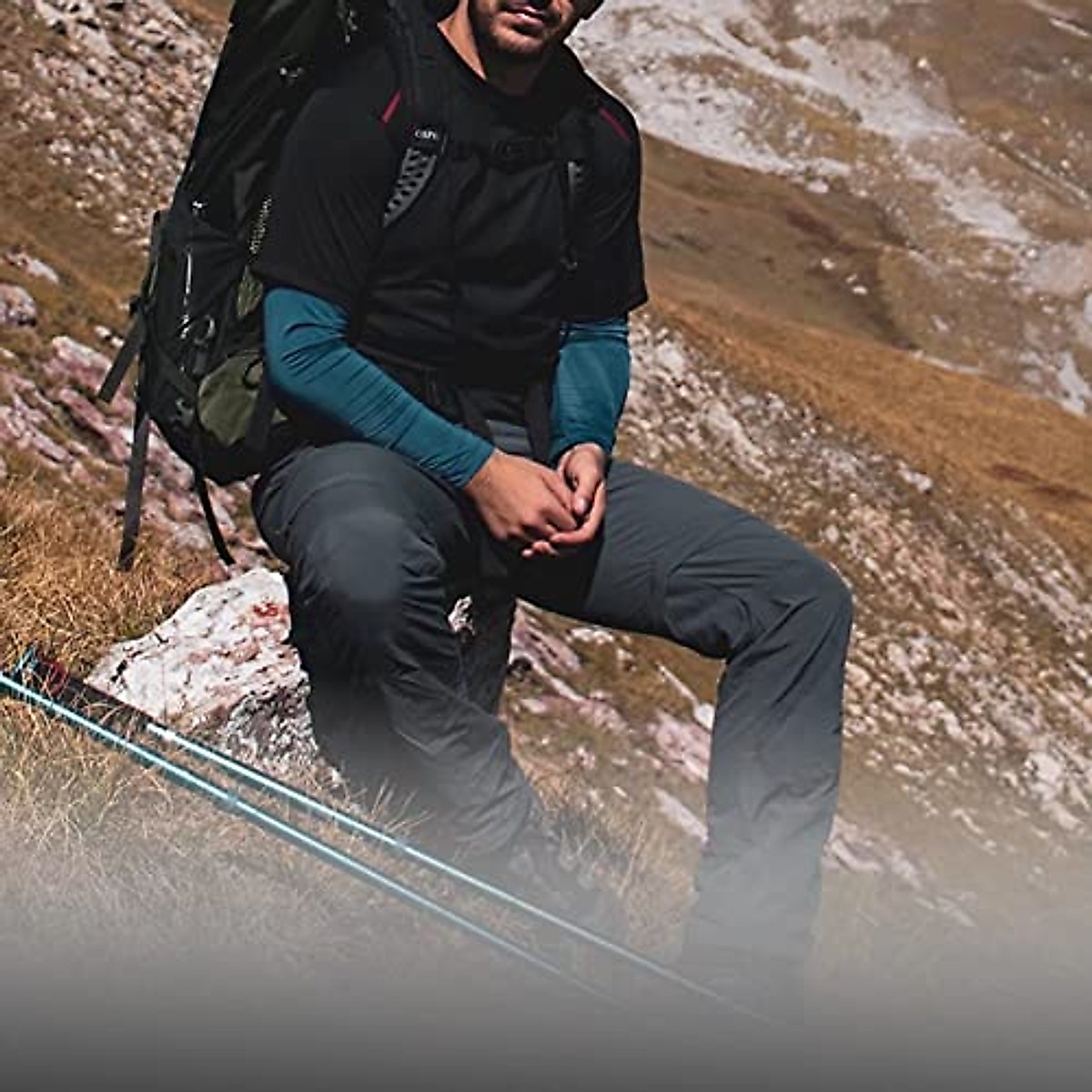 BIYLACLESEN Hiking Pants Mens Quick Dry Pants Mens Work Pants Breathable Pants Tactical Pants Tactical Army Pants Khaki Pants Mens Zipper Pockets