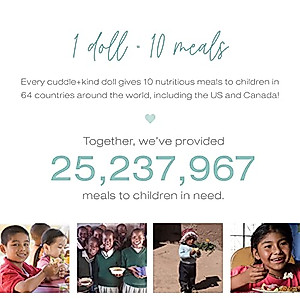 cuddle + kind Briar The Bunny Little 13" Hand-Knit Doll – 1 Doll = 10 Meals, Fair Trade, Heirloom Quality, Handcrafted in Peru, 100% Cotton Yarn