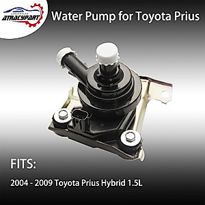 Inverter Coolant Pump Cooling Inverter Water Pump Assembly with Bracket | for 2004-2009 Prius Hybrid 1.5L | Replace# G9020-47031, 04000-32528
