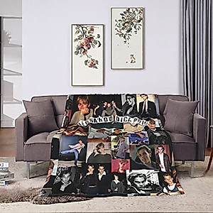 LEBEE Leonardo Dicaprio Fleece Blanket Ultra-Soft Bed Blankets Flannel Throw Blanket Quilt Outdoor Travel Blanket Picnic Blankets and Home Warm Throws Blanket for Adults/Children Gift 40''x50'' (02)