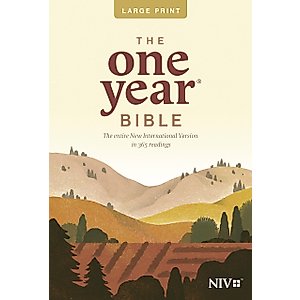 The One Year Bible NIV, Large Print Thinline Edition (Softcover)