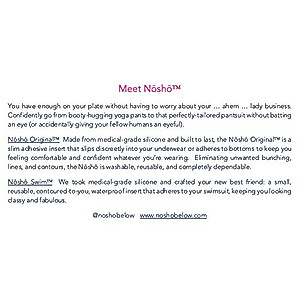 NŌSHŌ Swim Camel Toe Concealer Reusable Invisible Adhesive Silicone for Women Leggings Swimwear Activewear