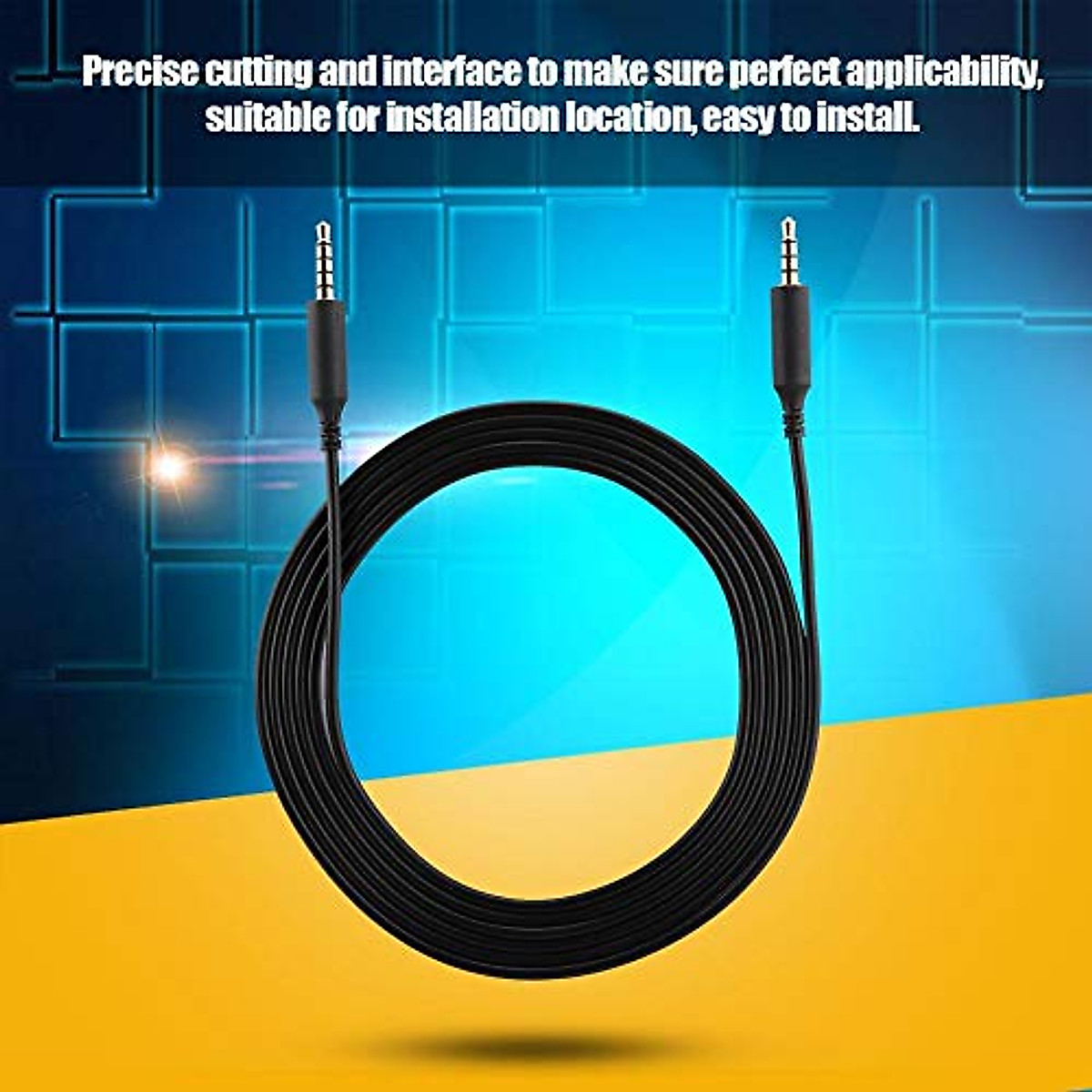 Replacement Audio Cable for Gaming Headset 2M 3.5mm Gold Plated Male to Male Audio Cord for Logitech AstroA10 A40 A30 A50 Gaming Headset