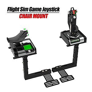 EG STARTS Games Joystick/Hotas Chair Mount Compatible for Thrustmaster A10C Hotas Warthog T.16000M FCS & TCA Officer Pack Airbus & VKB Gunfighter MK & Logitech X56 X52 Flight Simulation Controller